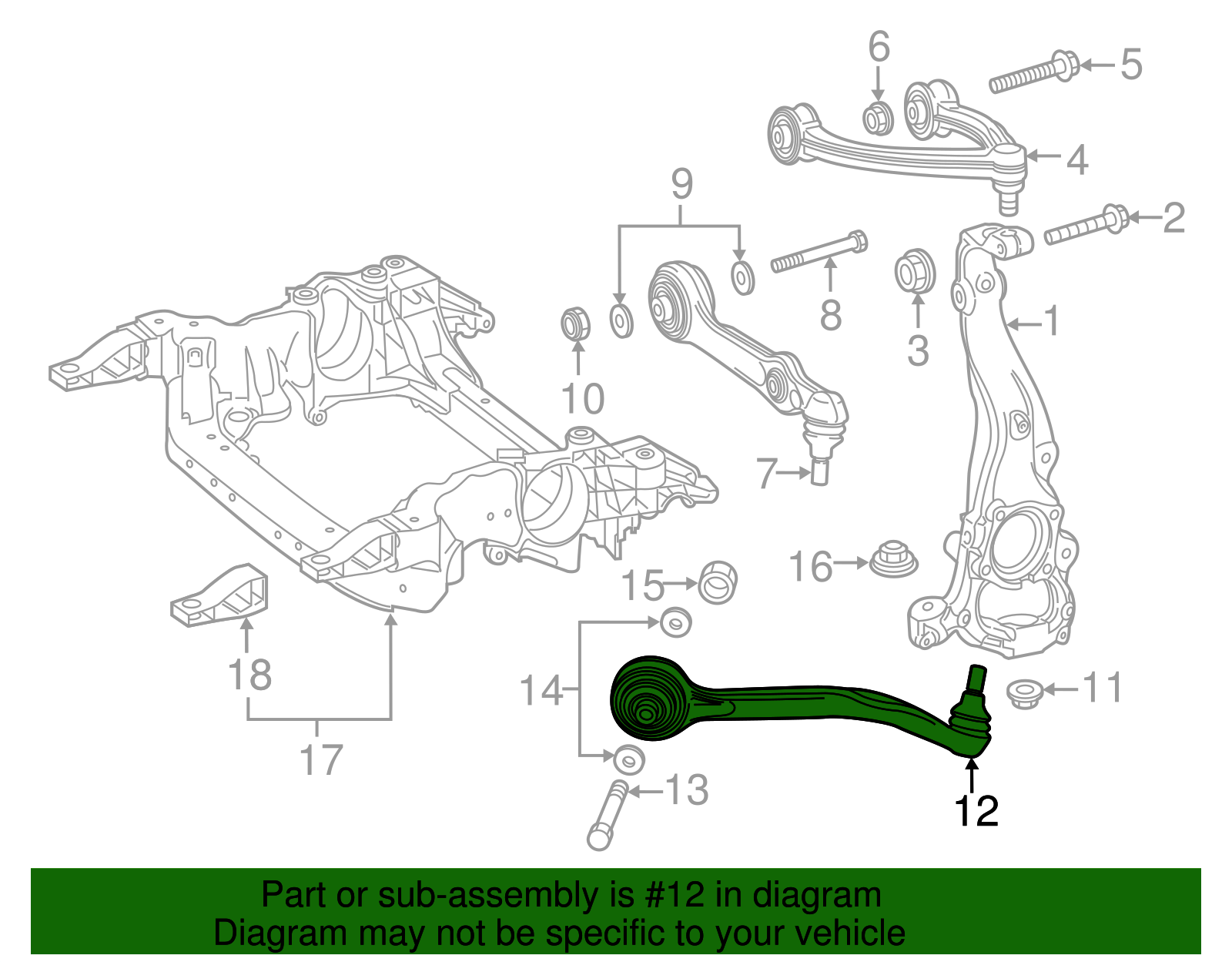 222-330-50-02 - Lower Control Arm 2015-2020 Mercedes-Benz | Mercedes ...