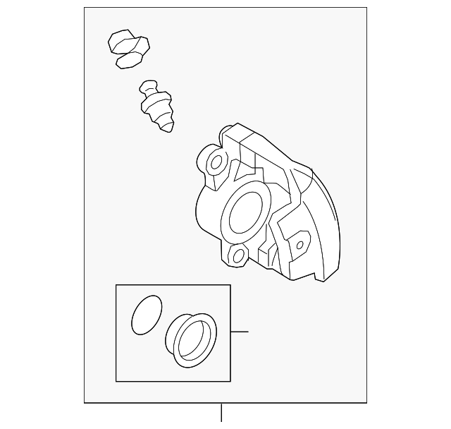 2014-2017 Audi Caliper 4G0-615-124-L | Genuine Audi Parts