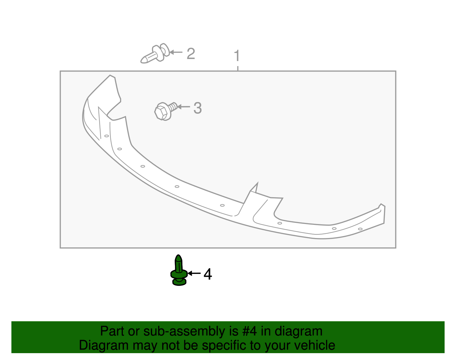 N115-51-599A - Front Spoiler Fastener - 2004 2005 Mazda Miata | Mazda ...