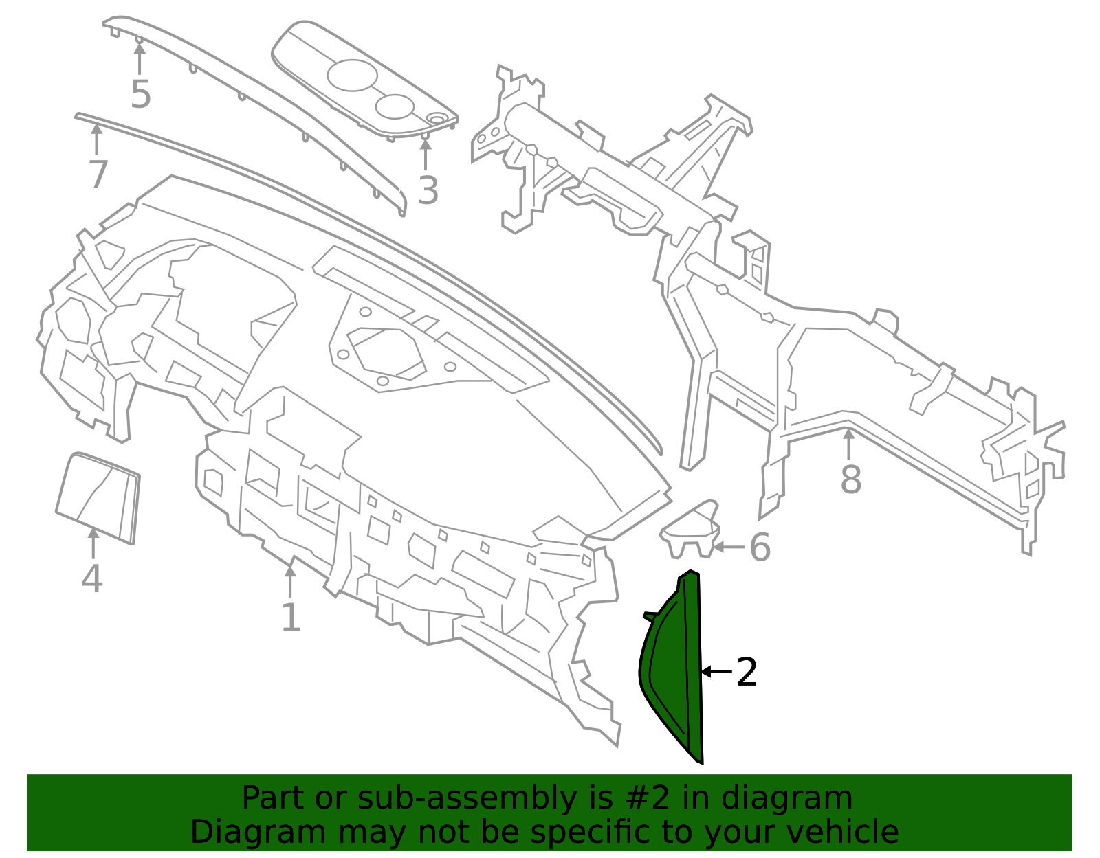 Hyundai Instrument Panel Side Cover - Interior Trim Closure - Part ...