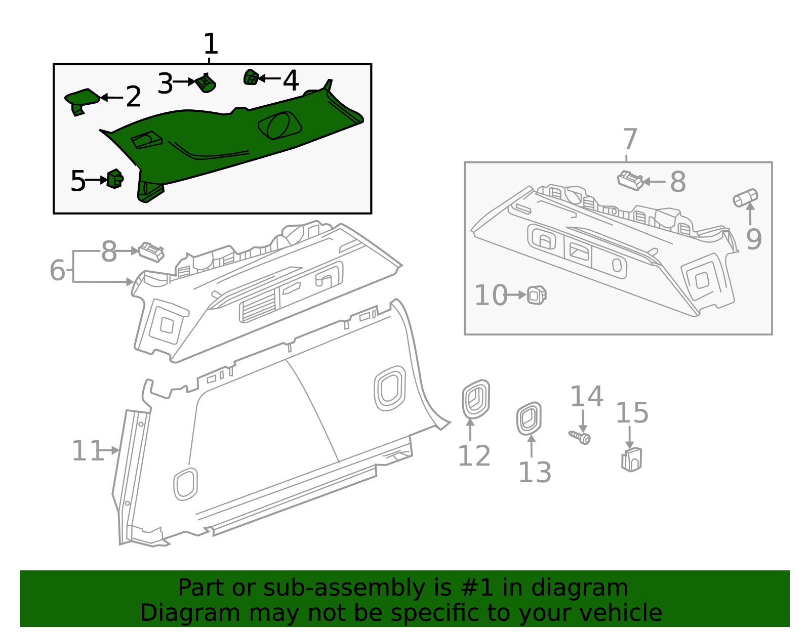 2024-2025 Buick Envision Upper Quarter Trim 26468791 | Courtesy Parts