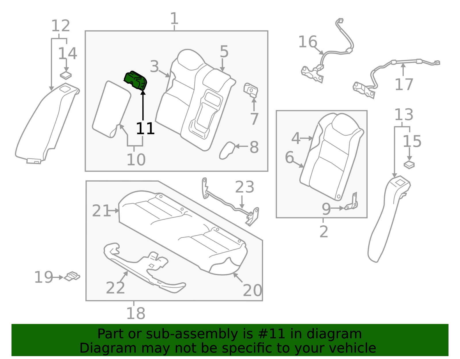 2019-2025 Nissan Altima Cup Holder 88741-6CA0A | Bill Kay Nissan Parts
