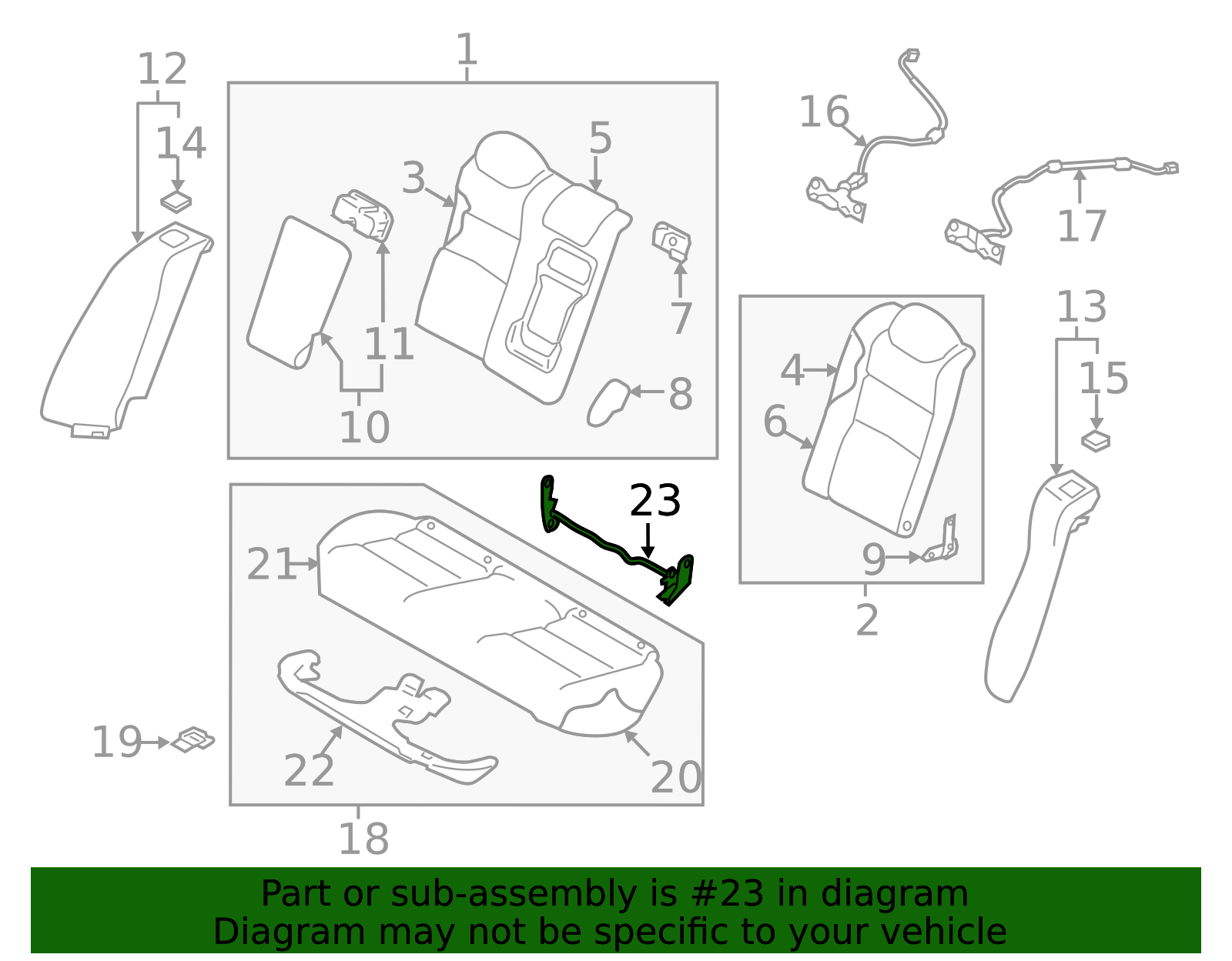 88606-6CA0A - High-Quality Seat Cushion Bracket for 2019-2023 Nissan ...