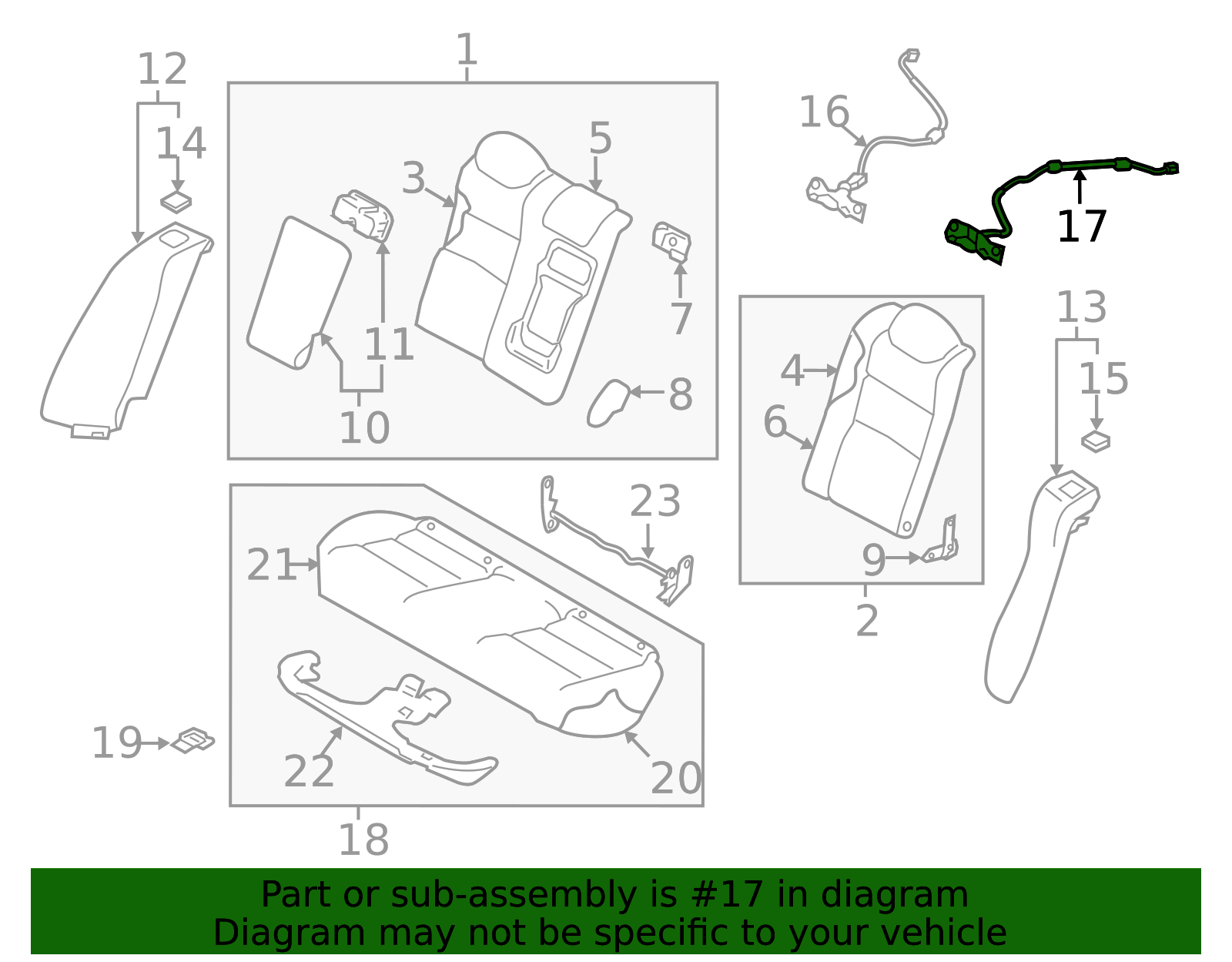 2019-2025 Nissan Altima Lock Cable 88641-6CA0A | My Nissan Part