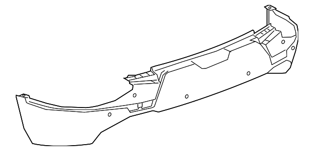 2019-2022 Chevrolet Blazer Black Rear Bumper Lower Fascia 84586870 GM ...