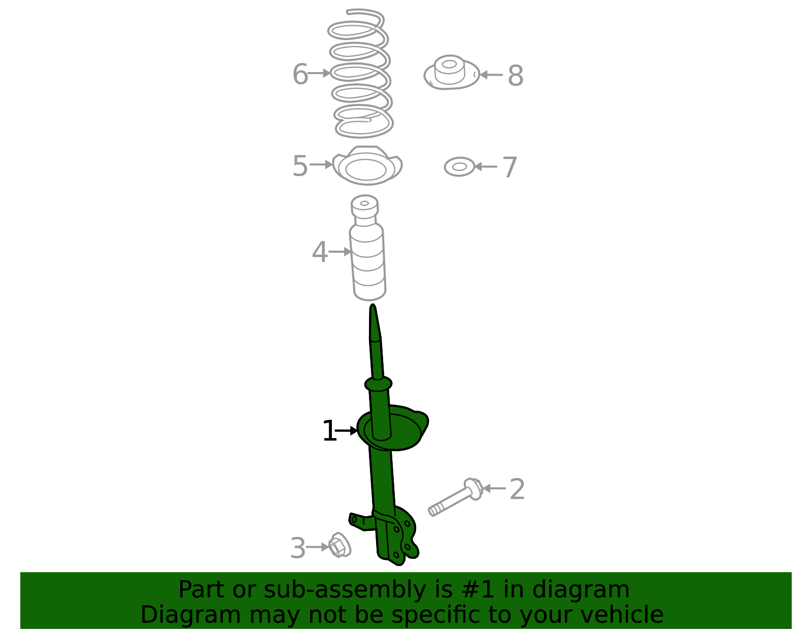 E4303-ZX00A - Suspension Strut 2007-2012 Nissan Altima | Official ...