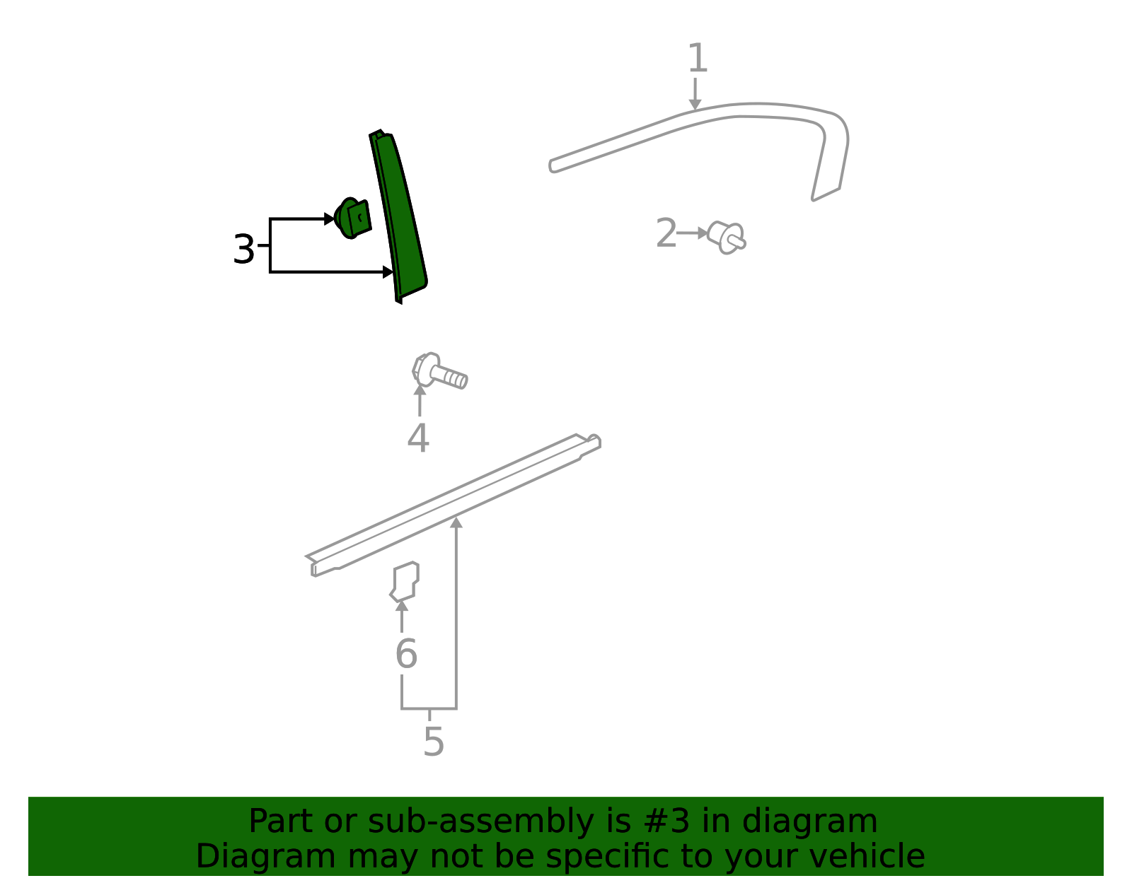 72970-TA0-A01 - Garnish L Rear Door Center Pillar - 2008-2010 Honda ...