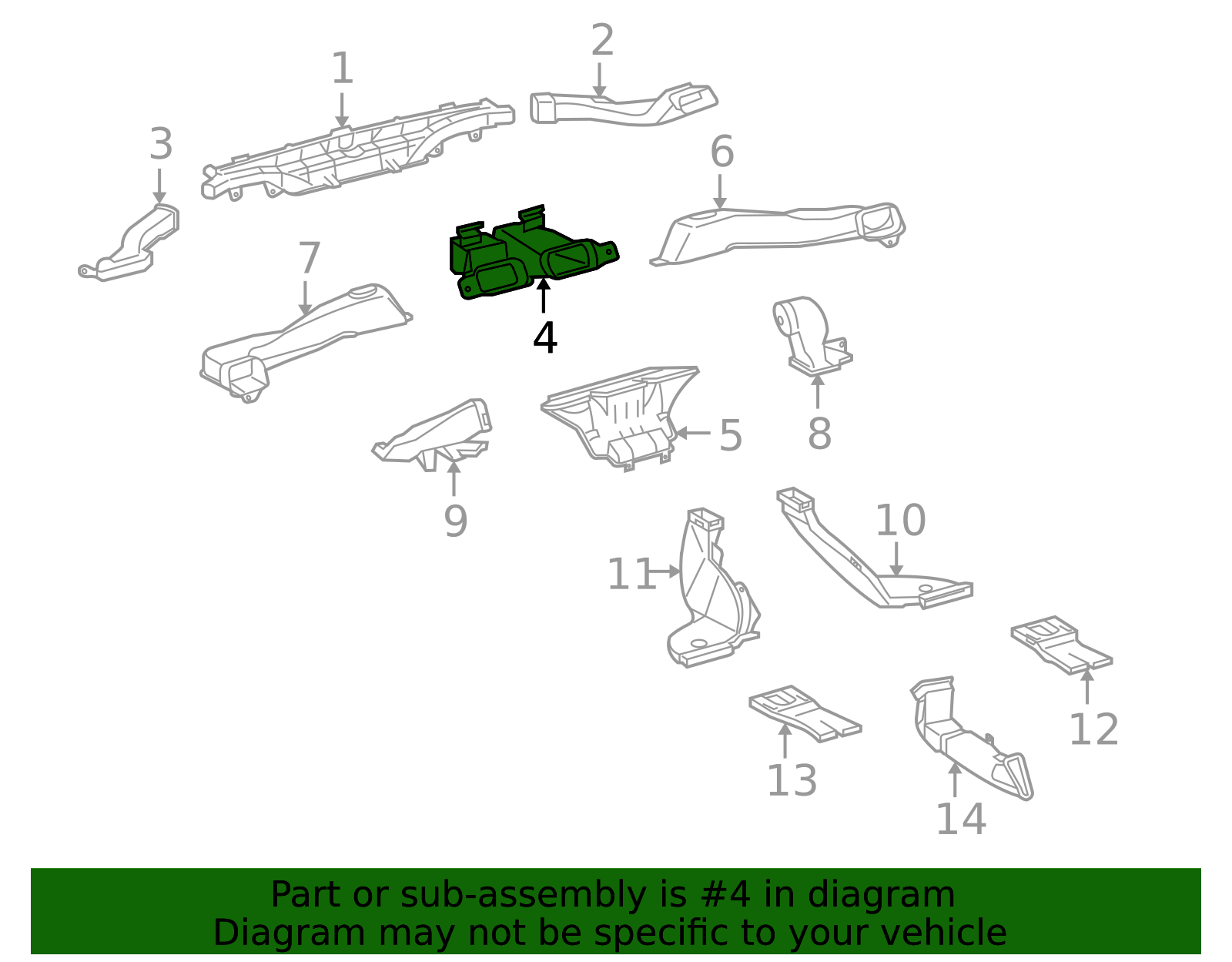 55845-60130 - High-Quality Instrument Panel Air Duct for 2010-2023 ...