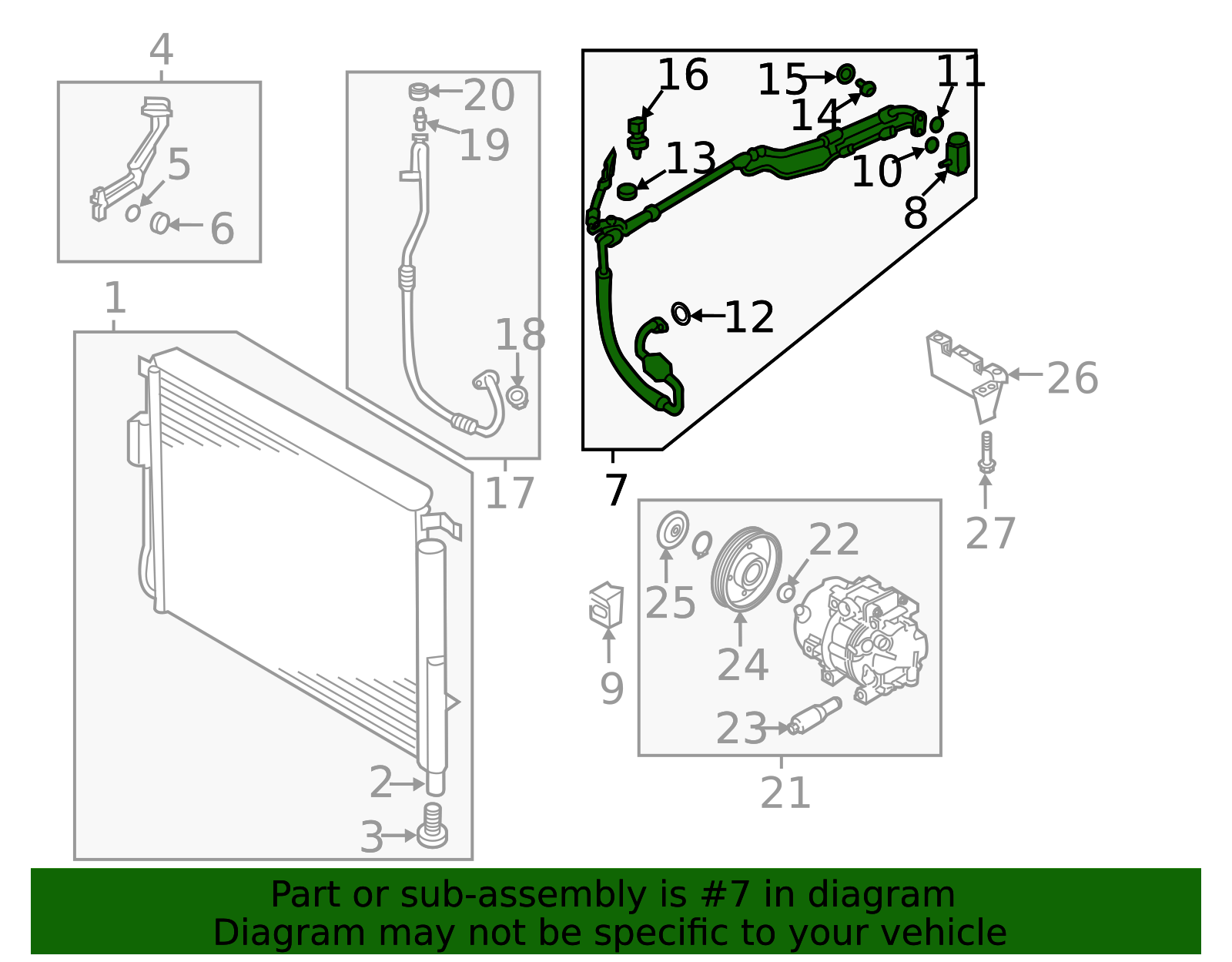 97759-C6400 - A/C Refrigerant Suction Hose 2018-2020 Kia Sorento | Kia ...