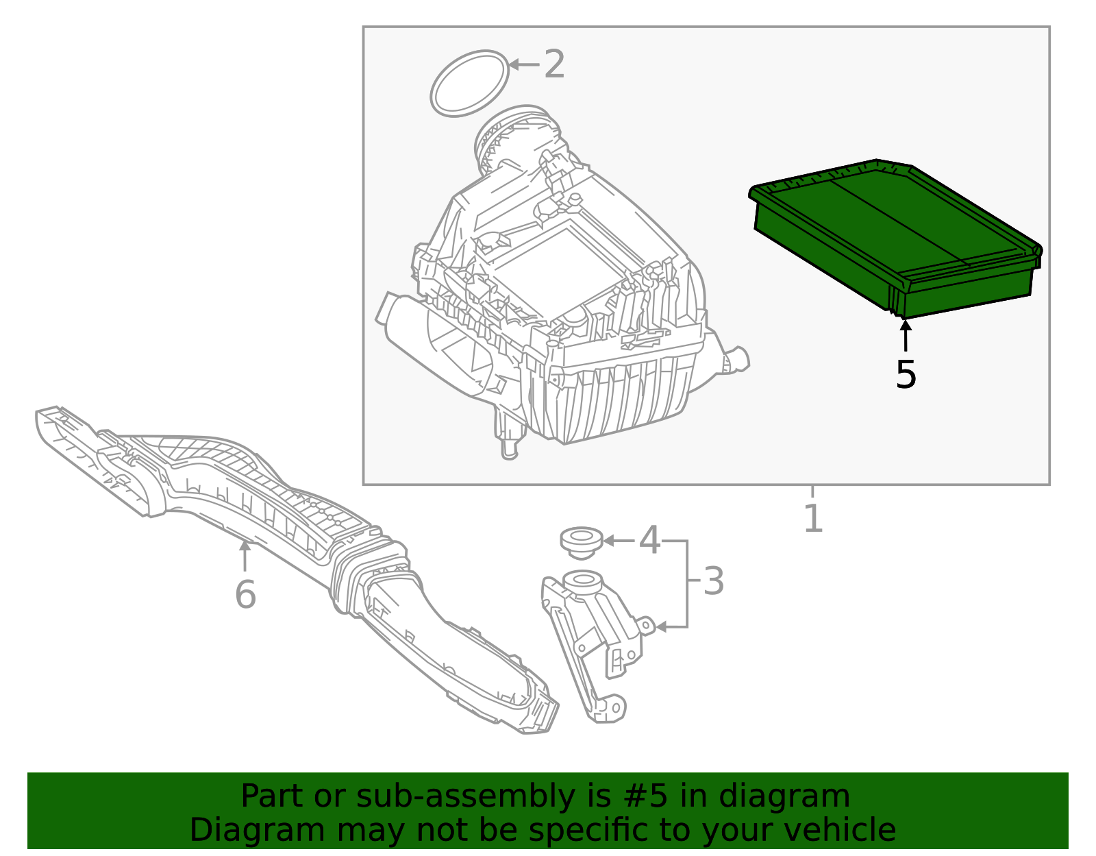 Genuine OEM Air Filter | 260-094-03-00 | Fits Select 2019-2025 Mercedes ...