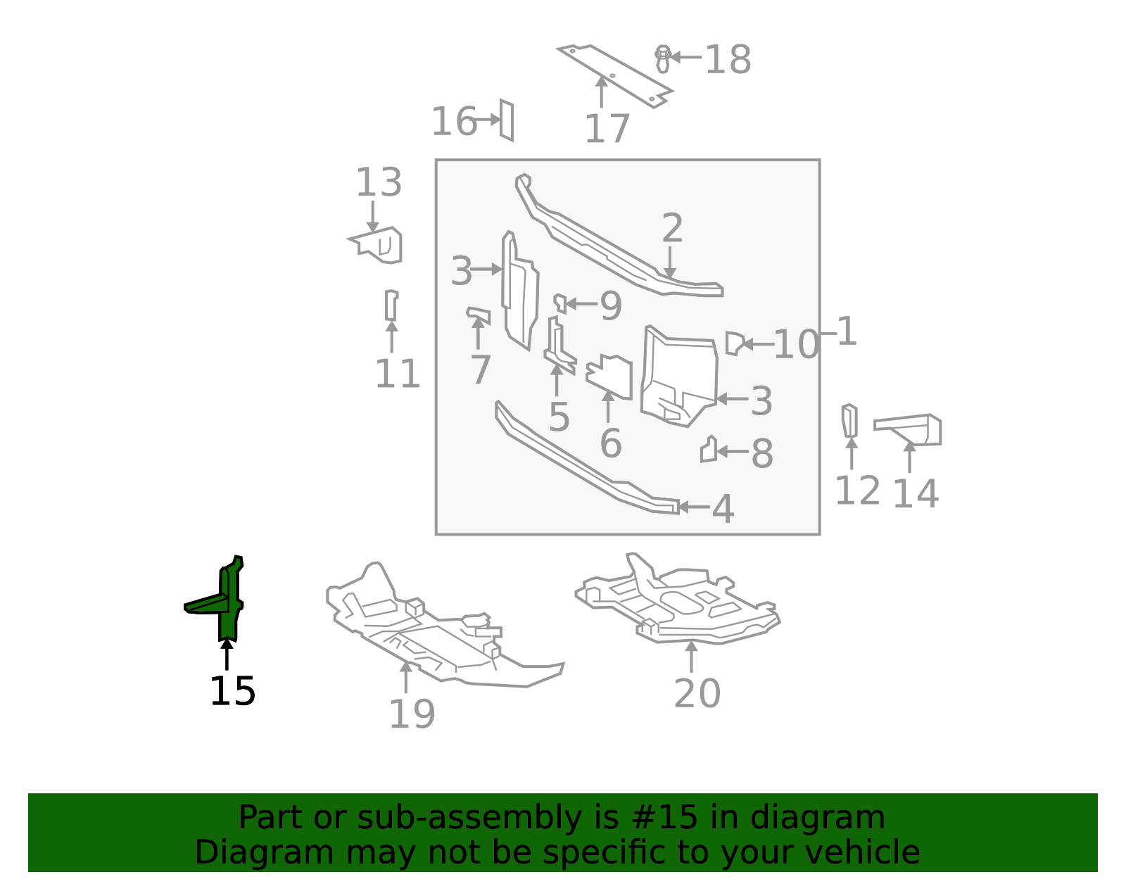 2007-2014 Toyota FJ Cruiser Lock Support 53209-35030 | MotorMotor