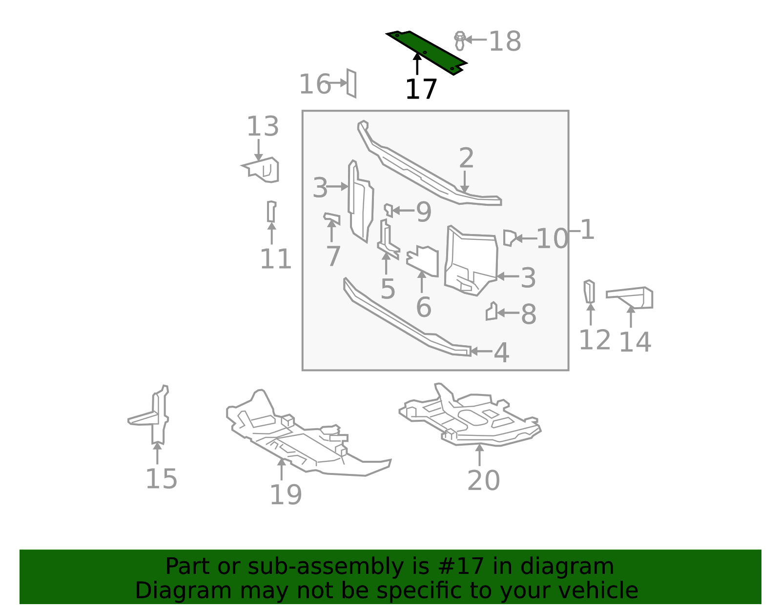 2007-2014 Toyota FJ Cruiser Upper Seal 53292-35020 | MotorMotor
