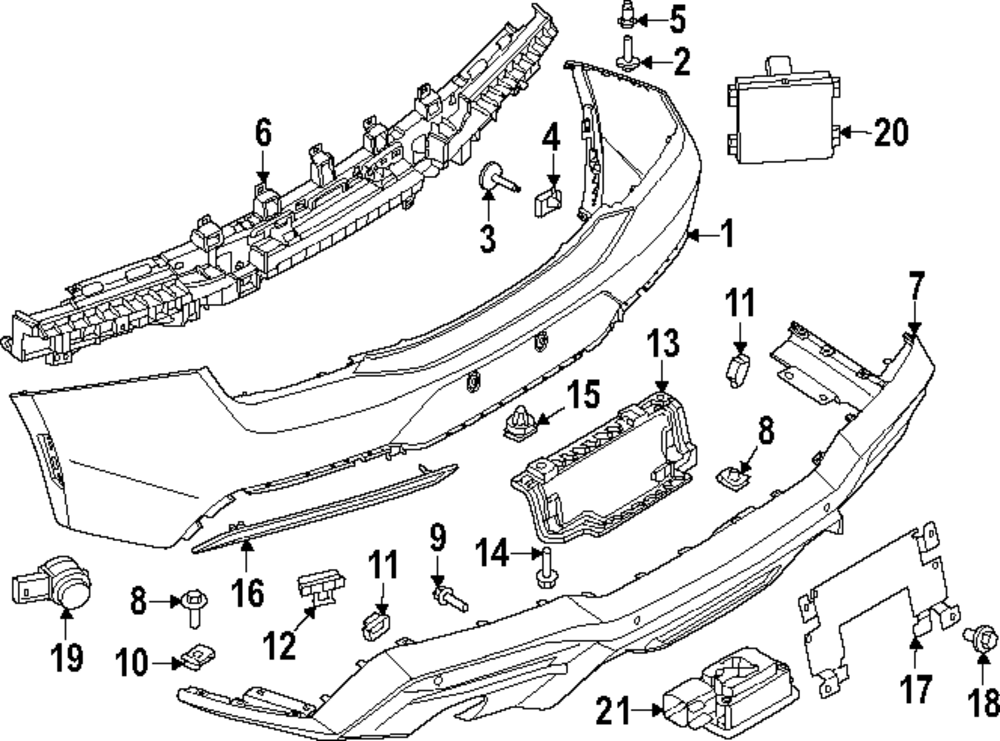 2024-2025 Ford Mustang Valance Panel PR3Z-17F828-DA | TascaParts.com