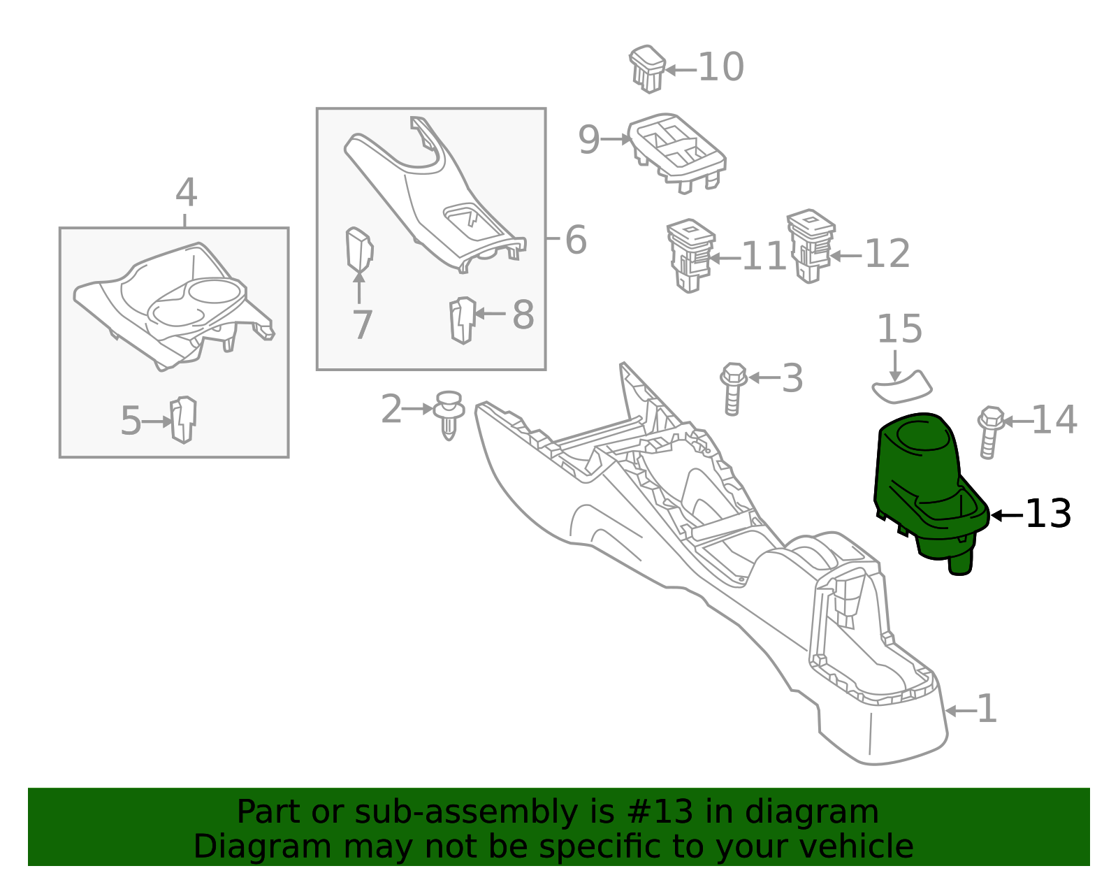 Console Cup Holder - OEM Replacement for Secure Beverage Storage ...