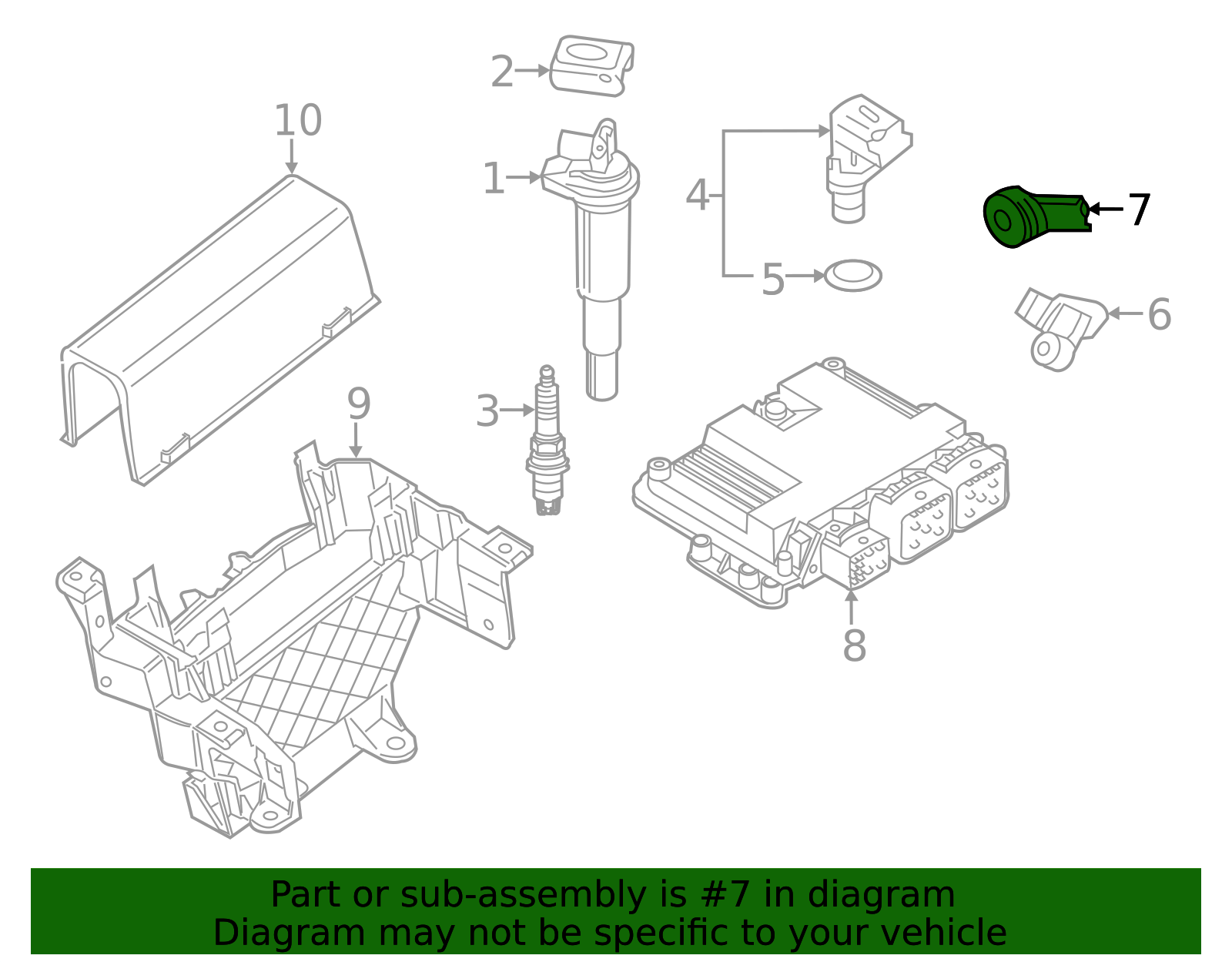2007-2016 Mini Knock Sensor 13-62-7-552-114 | Mini Parts Direct