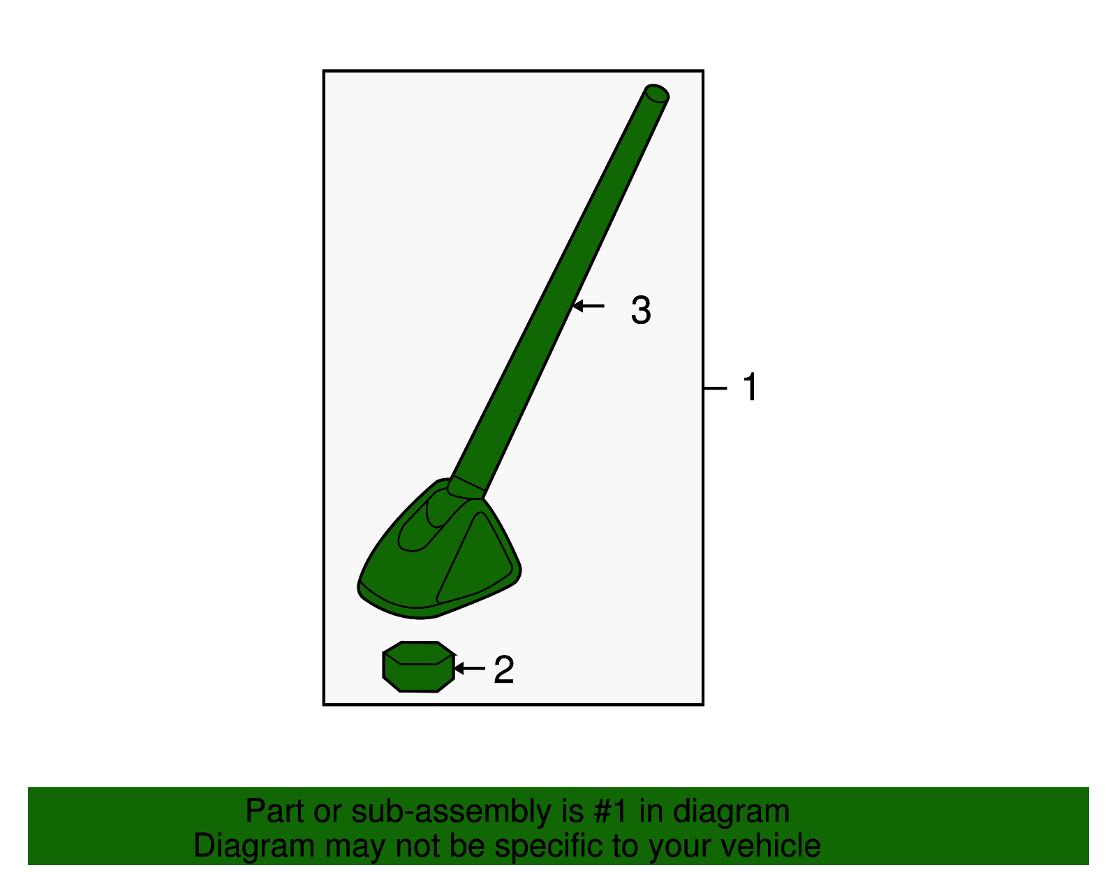 Hyundai - 96200-4H000 - Antenna Assembly - 2005-2007 Hyundai | OEM ...