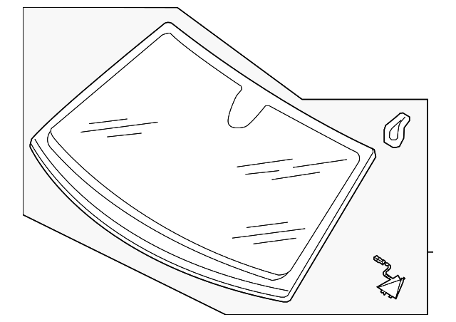Genuine Audi 4M0-845-099-AP-NVB | Windshield | FREE Shipping on Most ...