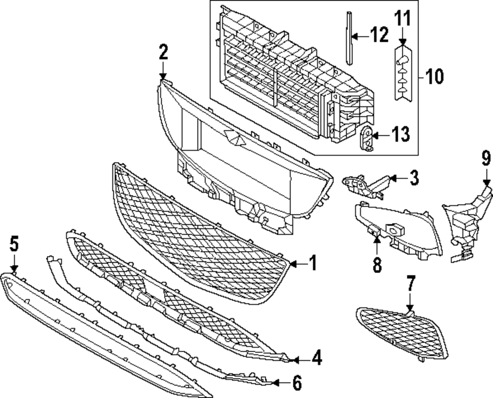 86350-T6510-CR - Grille Assembly 2025-2026 Genesis GV80 | Hyundai ...
