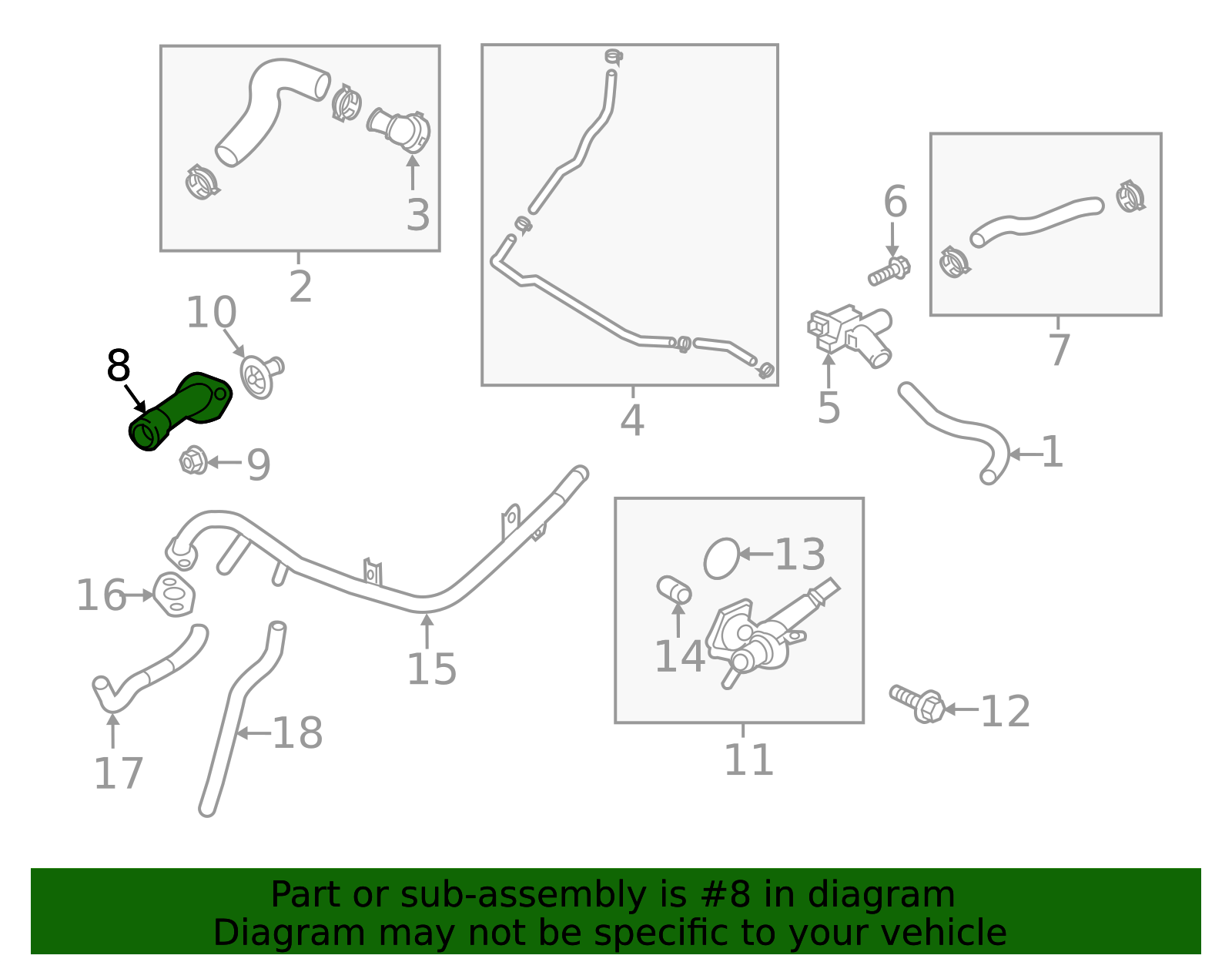 25631-2B057 - Thermostat Housing 2020-2024 Kia | Kia.Parts Store