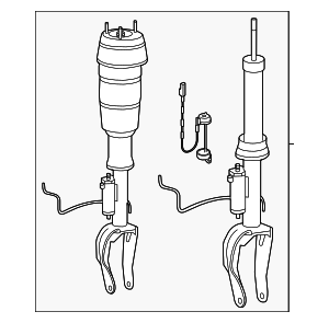 2007-2019 Mercedes-Benz Remanufactured Air Spring Strut 166-320-50-66 ...
