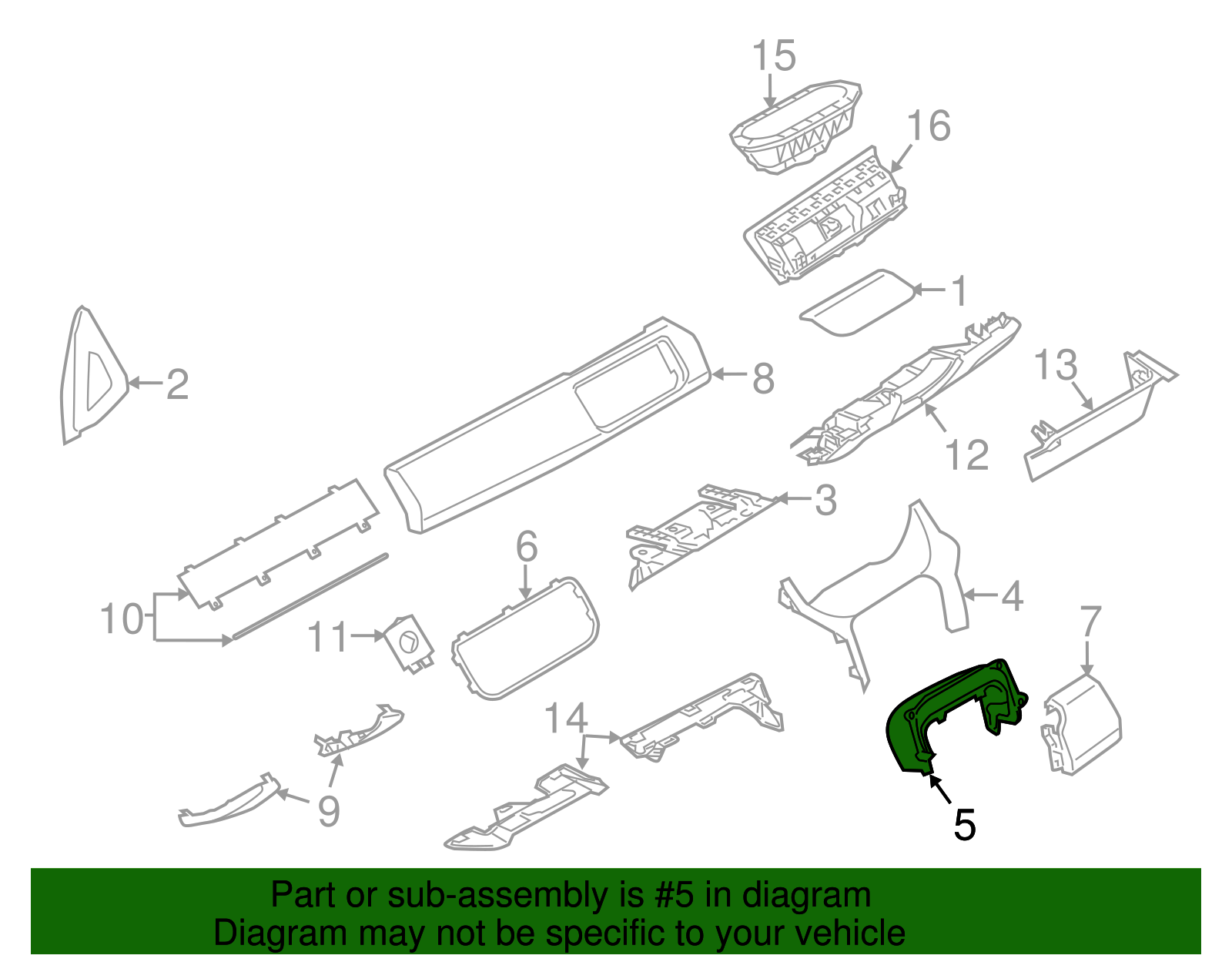 2012-2019 Land Rover Range Rover Evoque | Column Filler | LR026059 ...