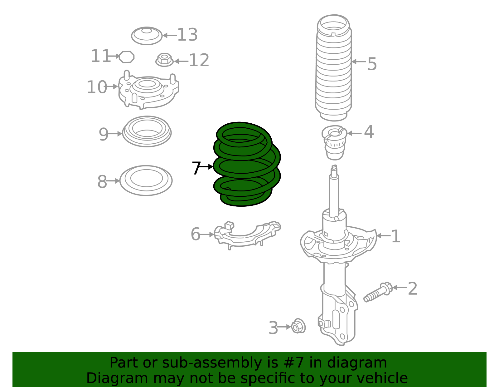 2017-2019 Hyundai Elantra Coil Spring 54630-F2AA0 | MotorMotor