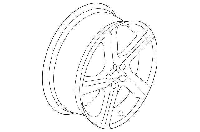 Genuine Aluminum Rim - Sadia 8 X 17inch - Silver for 2014-2018 Volvo ...