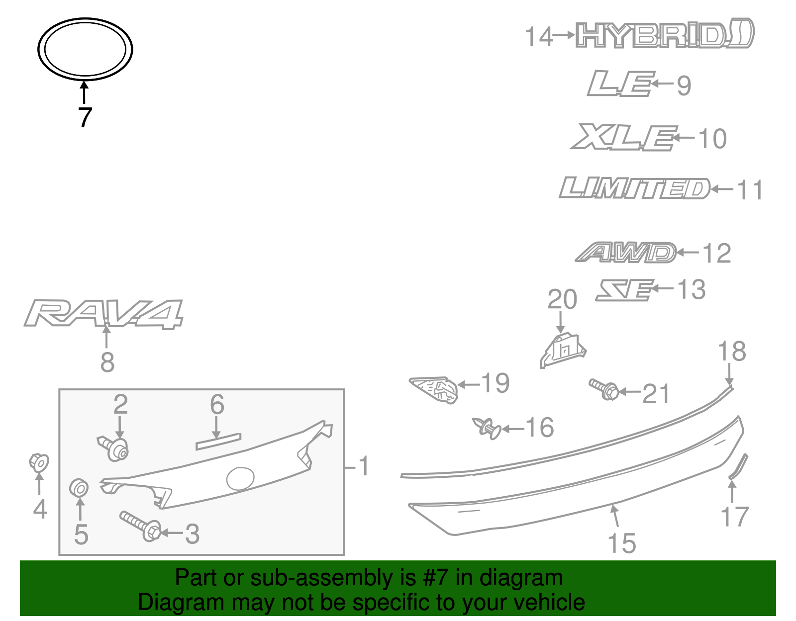 75403-42030 - Emblem 2016-2018 Toyota RAV4 | Toyota San Diego Parts