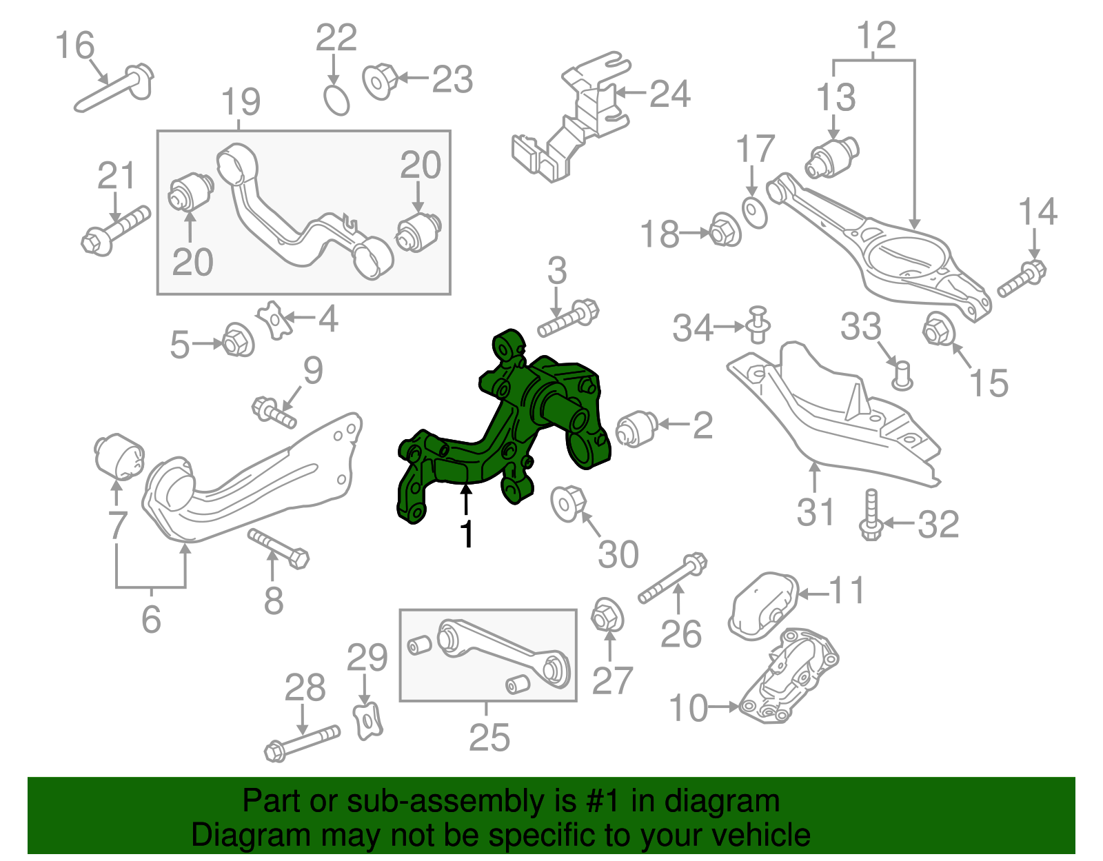 2011-2022 Volkswagen Knuckle 5C0-505-436-B | OEM Parts Online