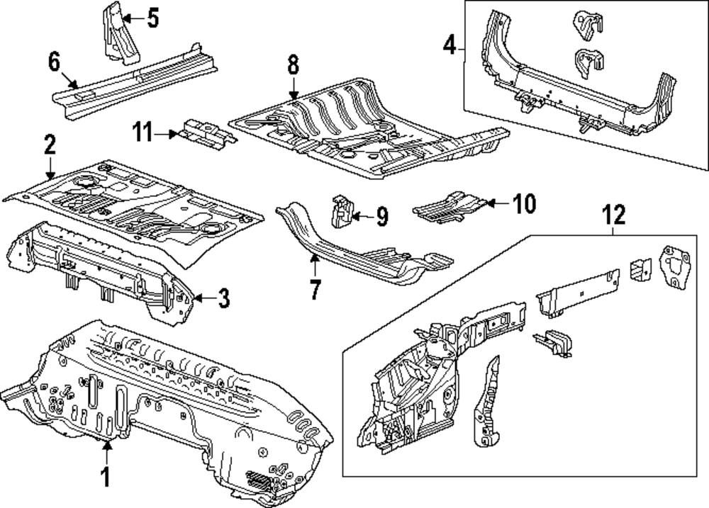 2024-2025 Chevrolet Trax Lower Rail Assembly 60007827 | Courtesy Parts
