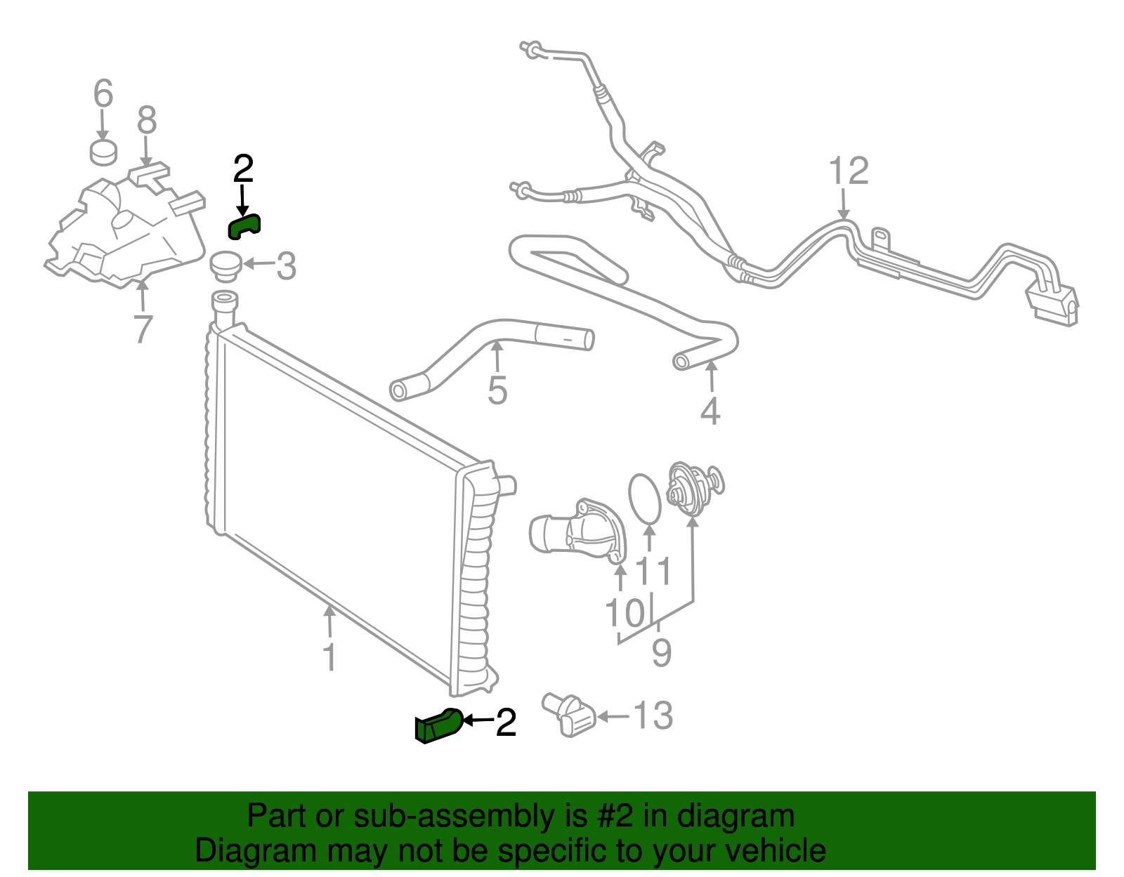 1996-2025 GM Radiator Insulator 25752051 | Shop Matick Buick GMC