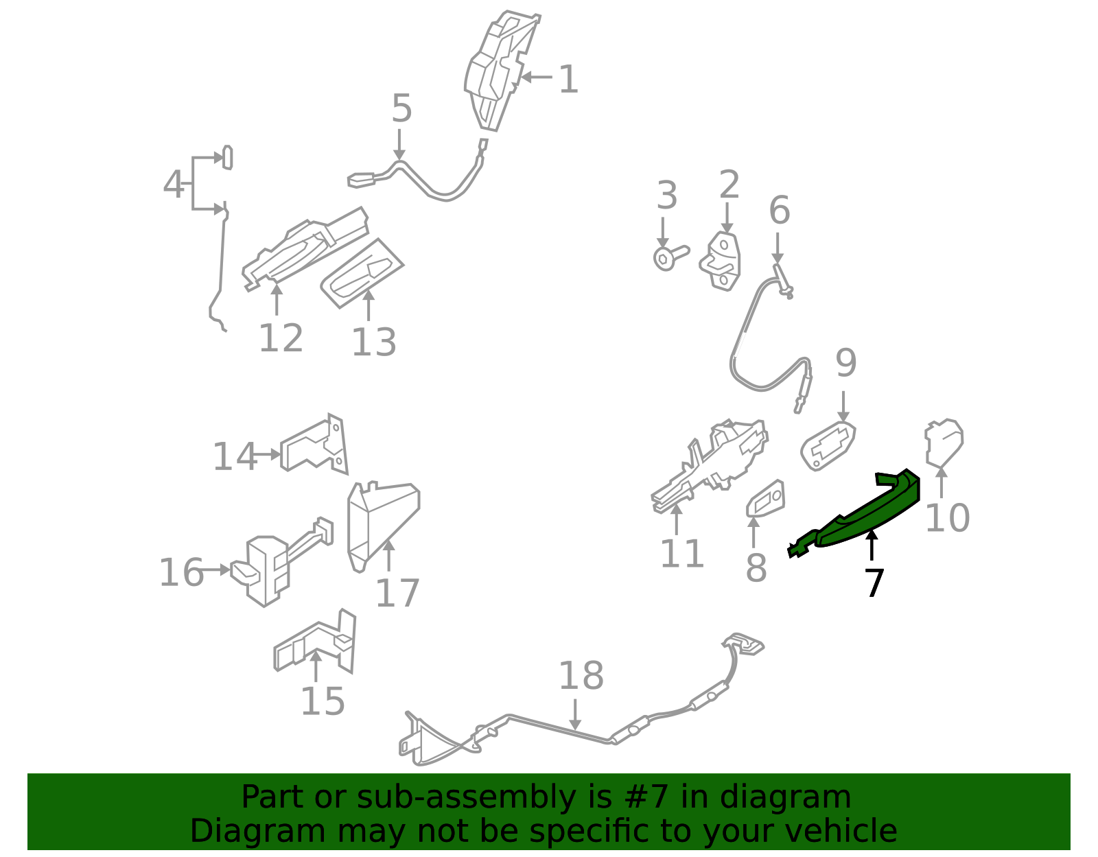 51-22-7-207-567 - Handle Outside - 2008-2014 BMW | BMWPartsHub