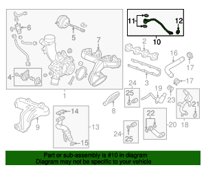 2011-2021 GM (Replaces 25200947) Oil Feed Tube 28290064 GM ...