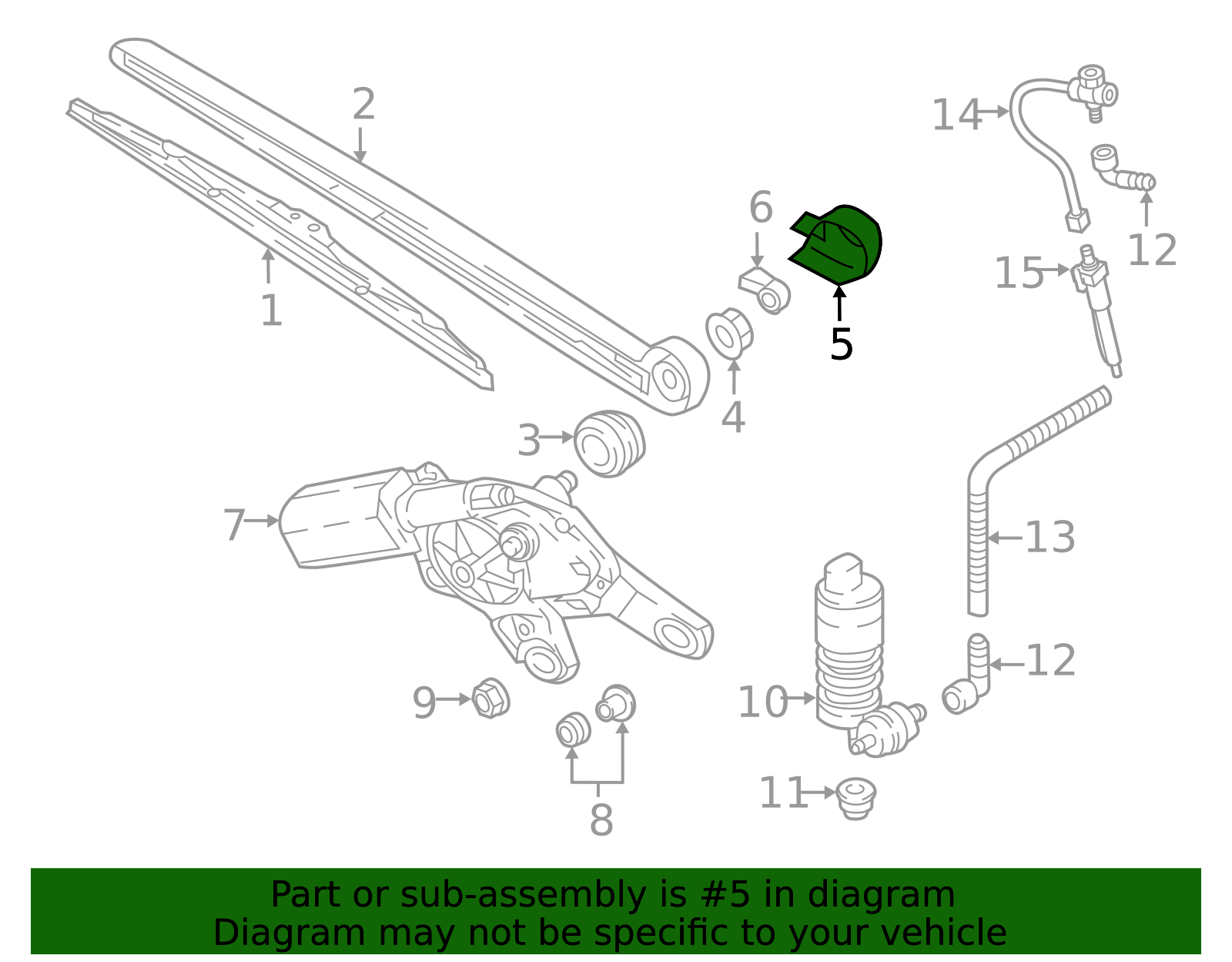 2017-2025 Audi Wiper Arm Cap 4G9-955-205 | OEM Parts Online