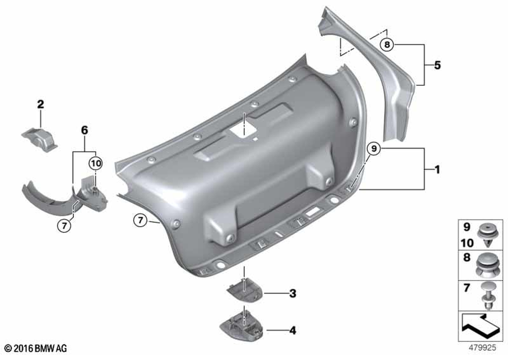 51499448944 - BMW Trim Panel Water Channel Right 2019-2023 BMW ...