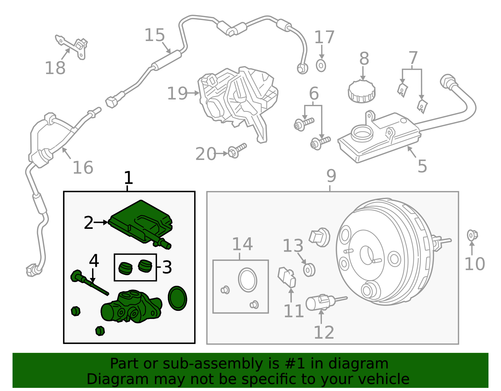 Brake Master Cylinder - OEM Pressure Unit for Ford | AutoNation Parts