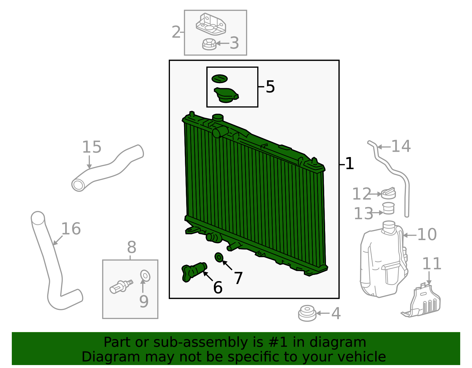 2022-2025 Honda Civic Radiator Assembly 19010-64S-A01 | hondapartswd