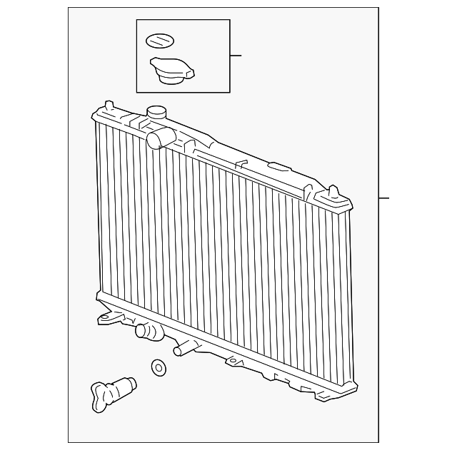 19010-64S-A01 - Radiator Assembly 2022-2025 Honda Civic | Honda Parts ...