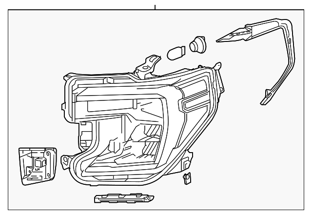 85535169 - Headlamp Assembly 2019-2022 GMC | Group 1 Auto Parts