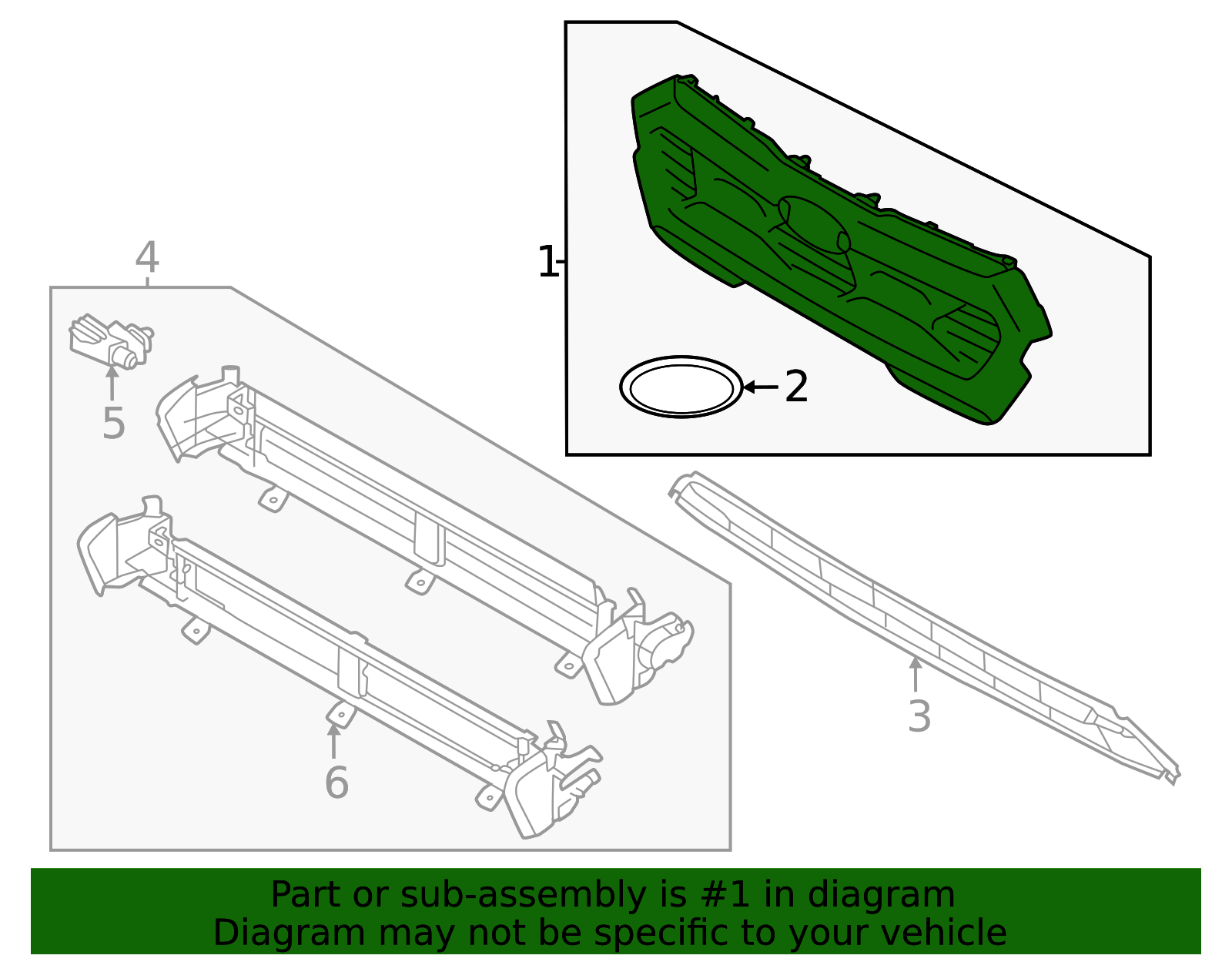 2024-2025 Subaru Crosstrek Upper Grille 91121FN30A | Subaru Parts Guys