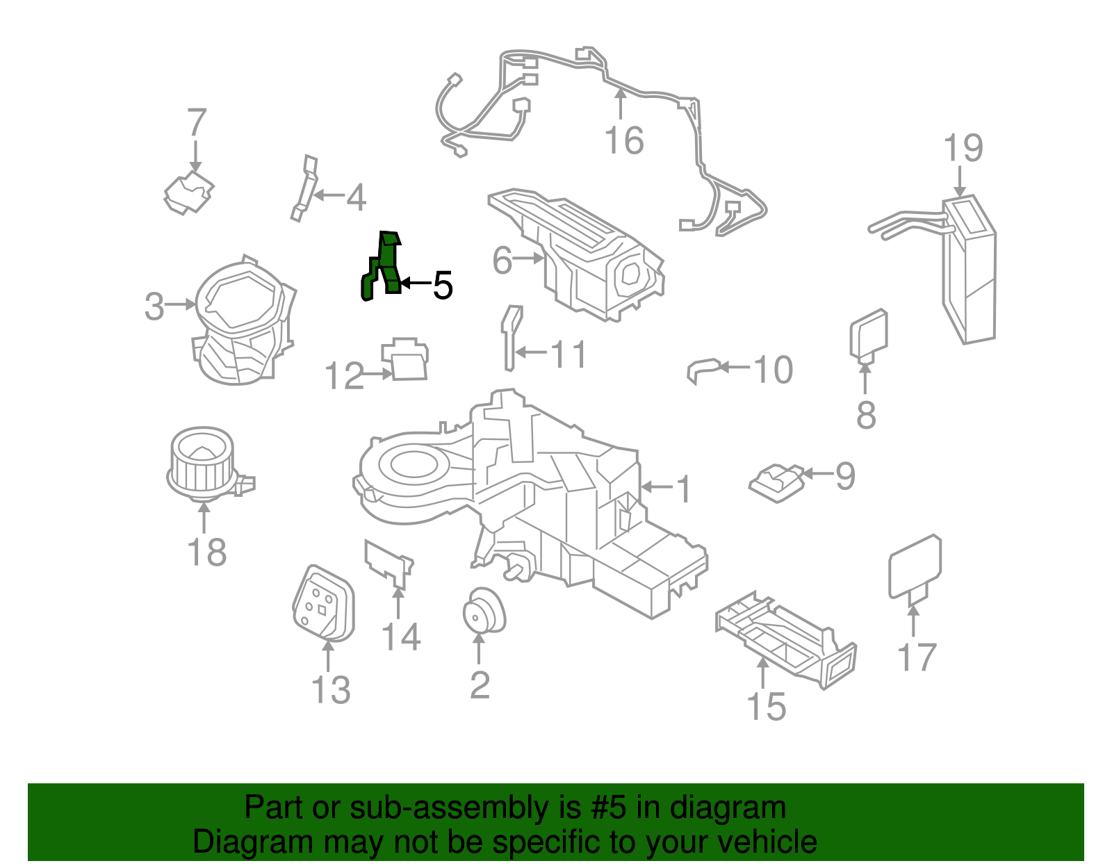 7L1Z-19C897-A - AC & Heater Assembly Bracket 2007-2017 Ford | Ford ...