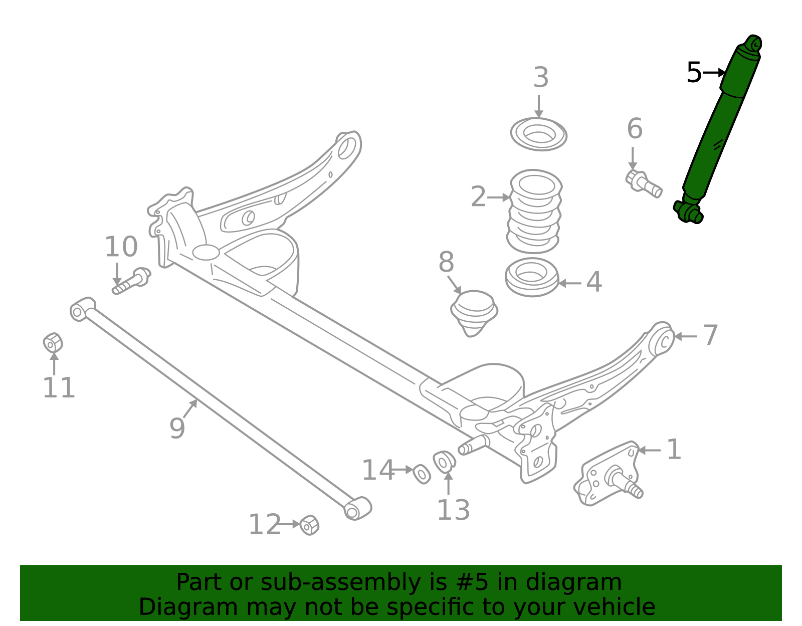 2002-2006 Mazda MPV Shock Absorber LD47-28-700 | QuirkParts