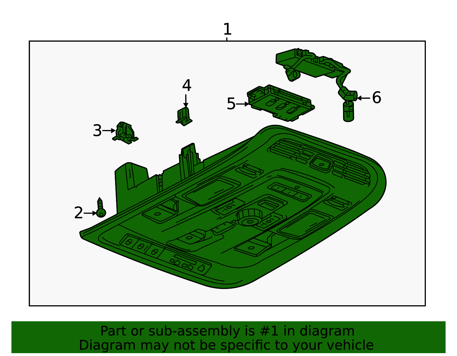 2021-2024 GM Overhead Console 85151619 | GM Parts Center