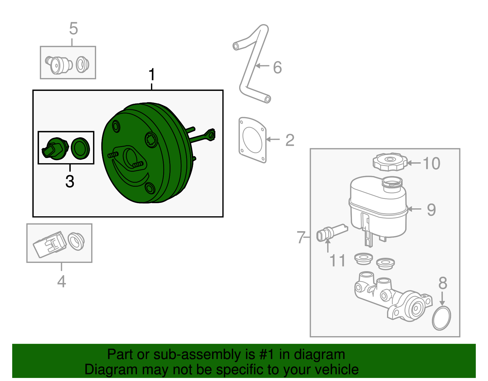 2007-2008 GM Power Brake Booster 19432808 | OEM Parts Online