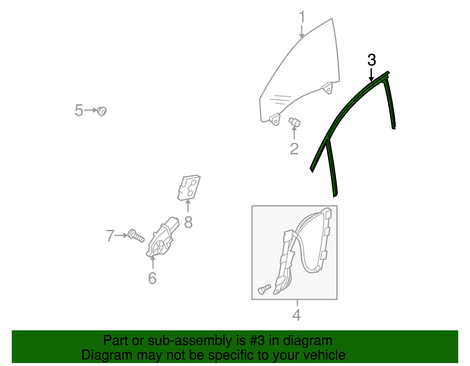 8K0-837-440-J - Run Channel 2009-2016 Audi | Audi OEM Parts Guy