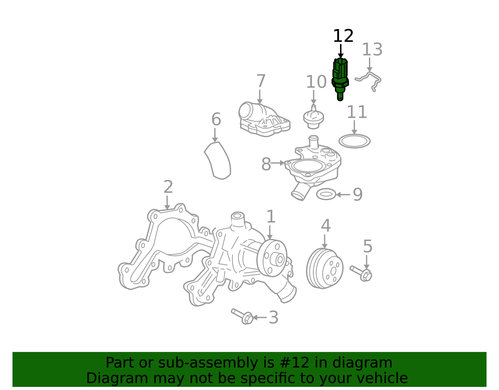 3L8Z-12A648-A - High-Quality Engine Coolant Temperature Sensor for ...