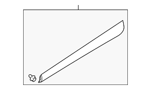 2020-2025 Mazda CX-30 Body Side Molding DGH9-51-RB0 | OEM Parts Online