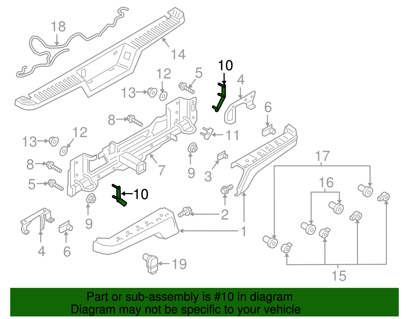 2017-2020 Ford F-150 | Bracket | HL3Z-17C886-A | Walls' Ford Parts