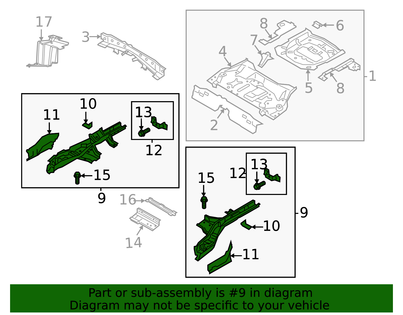 2020-2025 Lincoln Corsair Rear Rail Assembly LX6Z-7810124-AG | Miracle ...