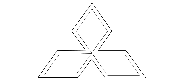 2008-2024 Mitsubishi Hatch Emblem 7415a111 | Mitsubishi Parts Warehouse